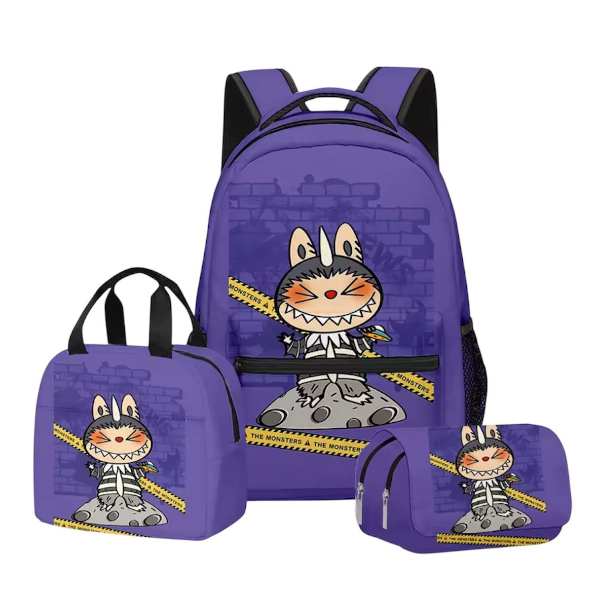 Labubu 3-in-1 Backpack Set – Street Labubu Edition – Bubuvibe